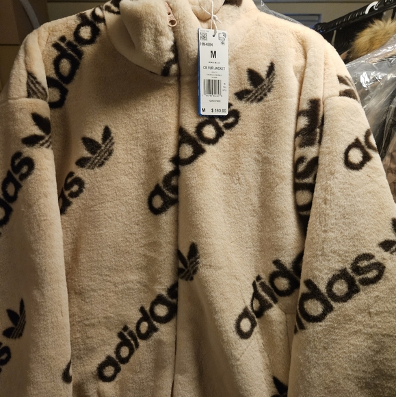 adidas Originals | Jackets & Coats | Adidas Faux Fur Coat | Poshmark